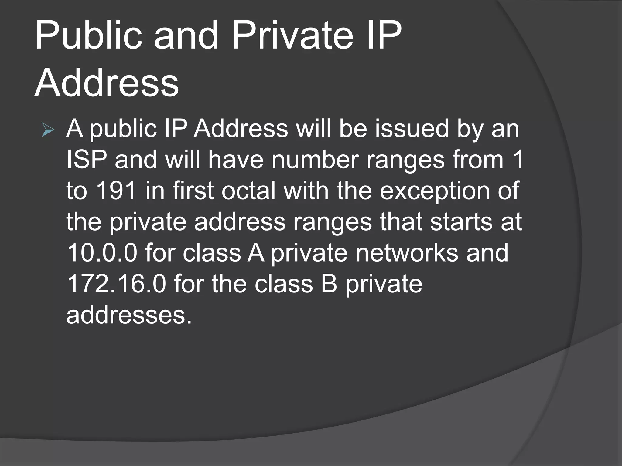 Ip address presentation | PPTX