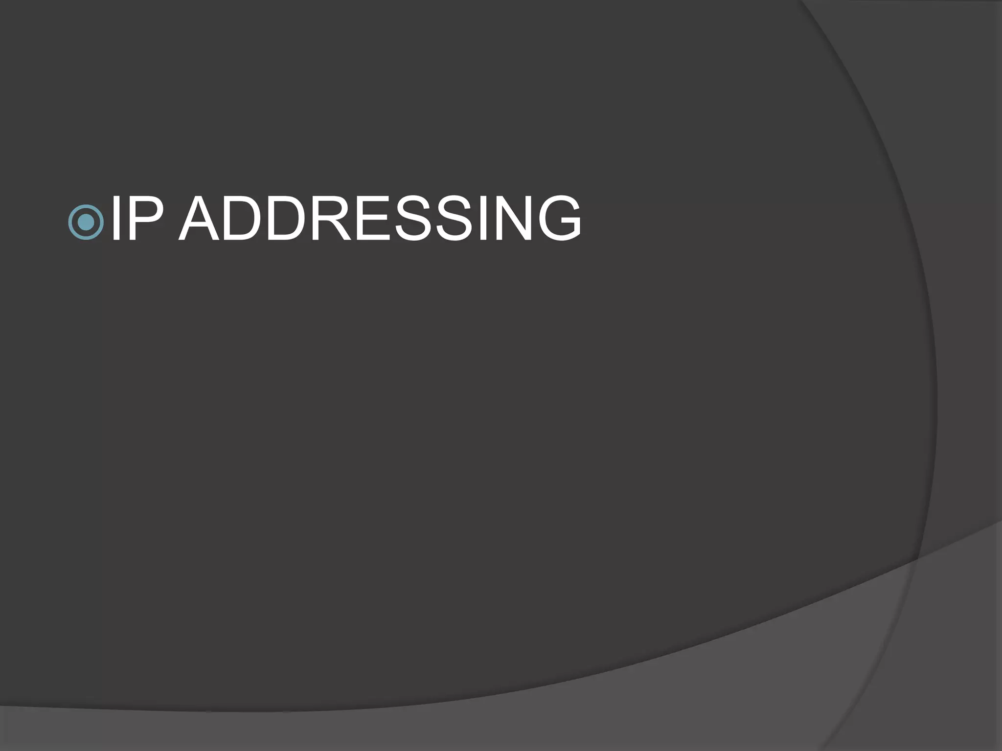 Ip address presentation | PPTX