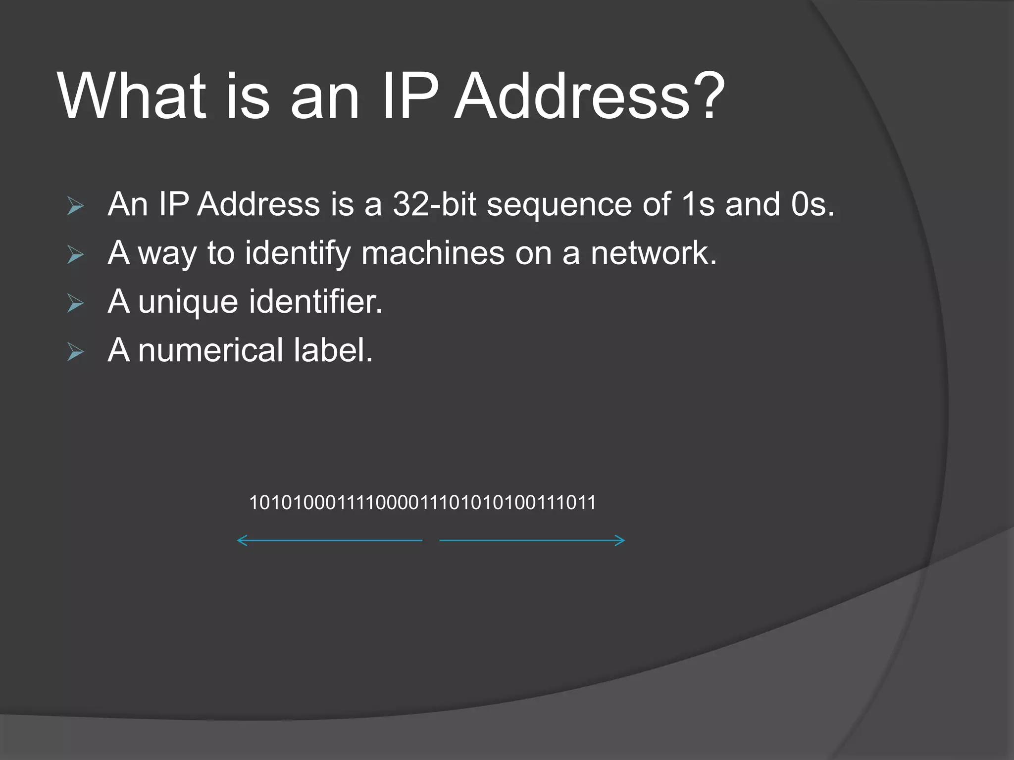 Ip address presentation | PPTX