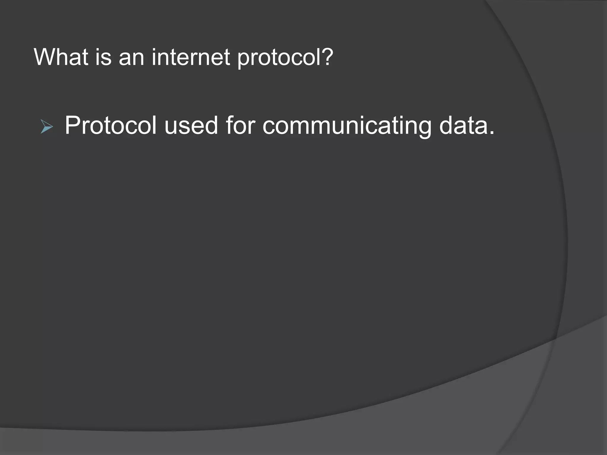 Ip address presentation | PPTX