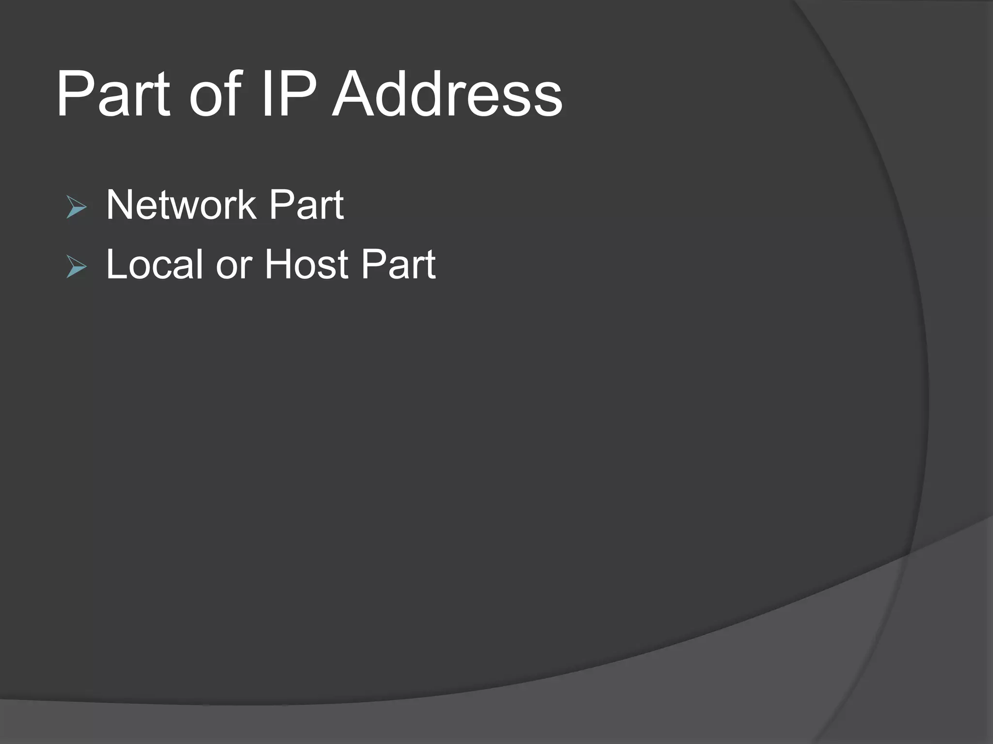 Ip address presentation | PPTX