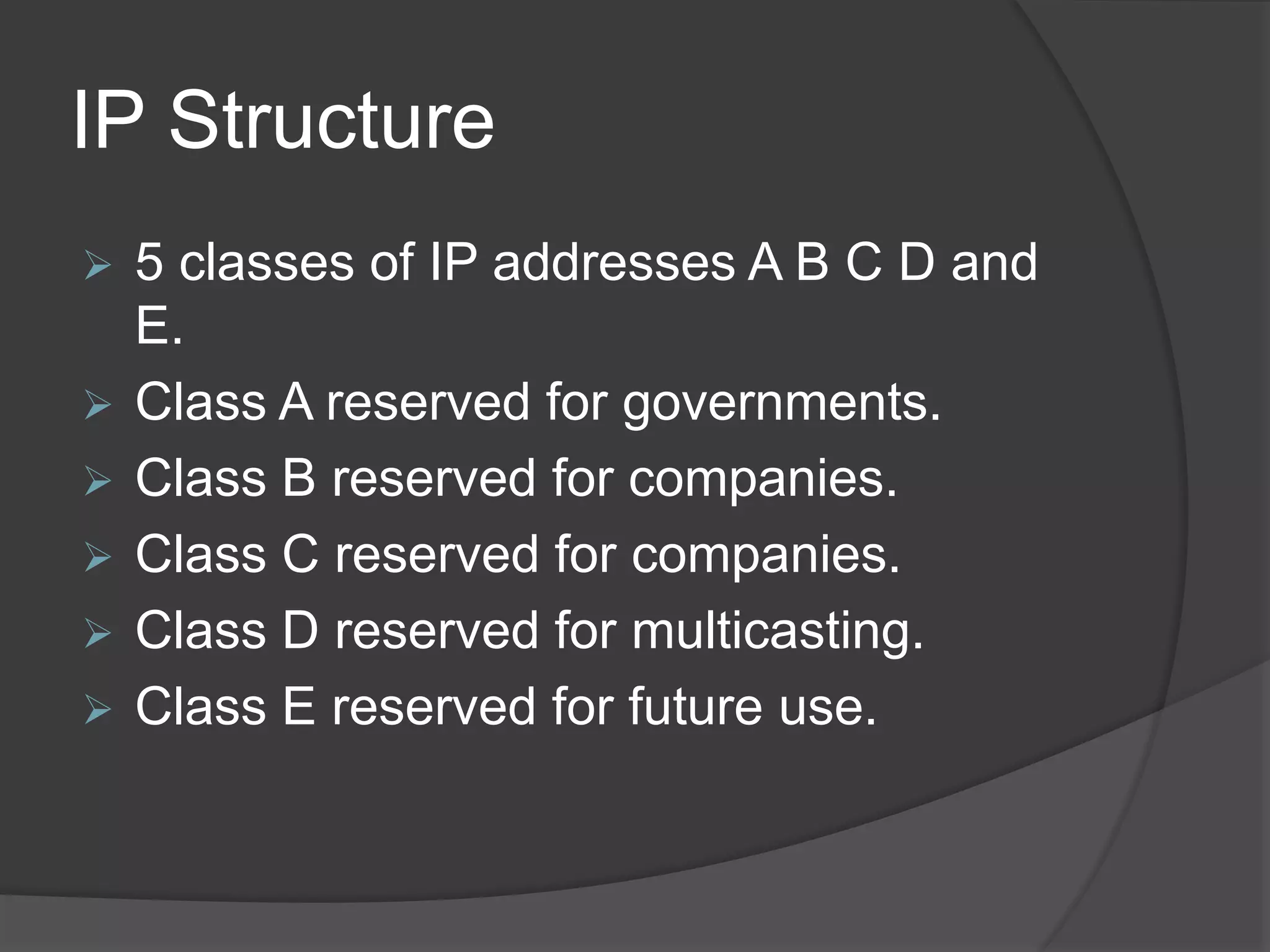 Ip address presentation | PPTX