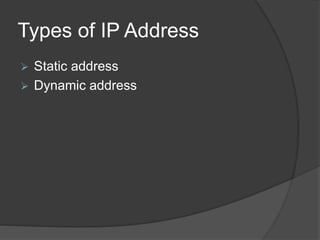 Ip address presentation | PPTX