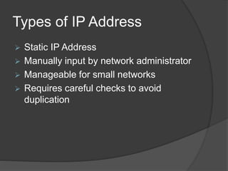 Ip address presentation | PPTX