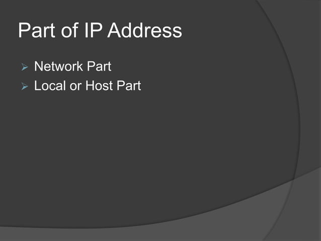 Ip address presentation | PPTX