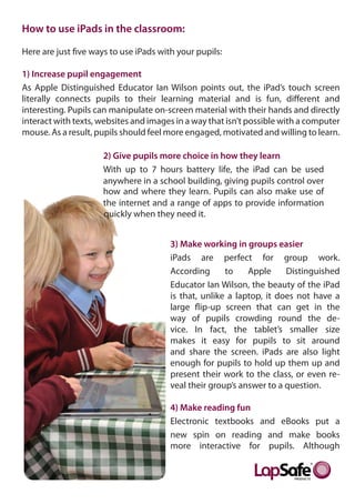A guide to using iPads in the classroom | PDF