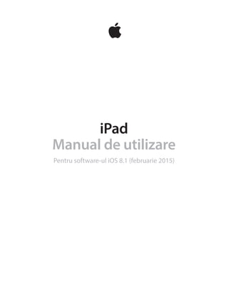 Ipad manual de_utilizare | PDF