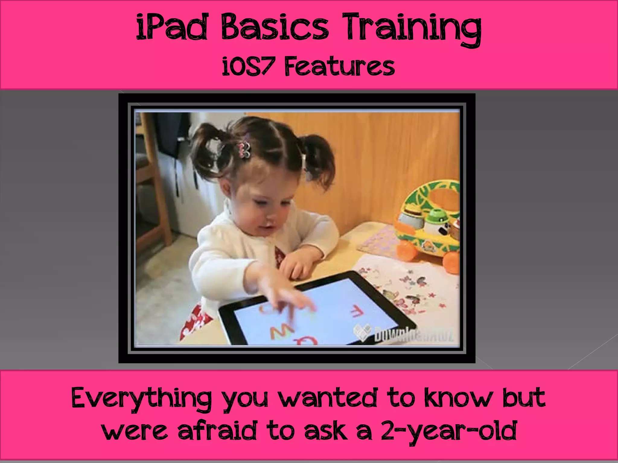 iPad Basics Training (IOS7) | PDF