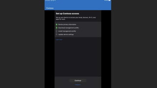 iOS/iPad OS Intune MDM Enrollment | PPTX