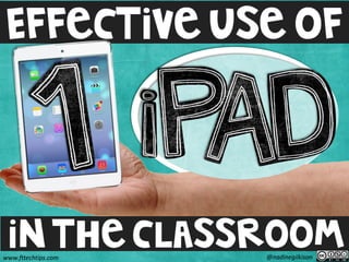 Effective Use of 1 iPad in the Classroom | PPT