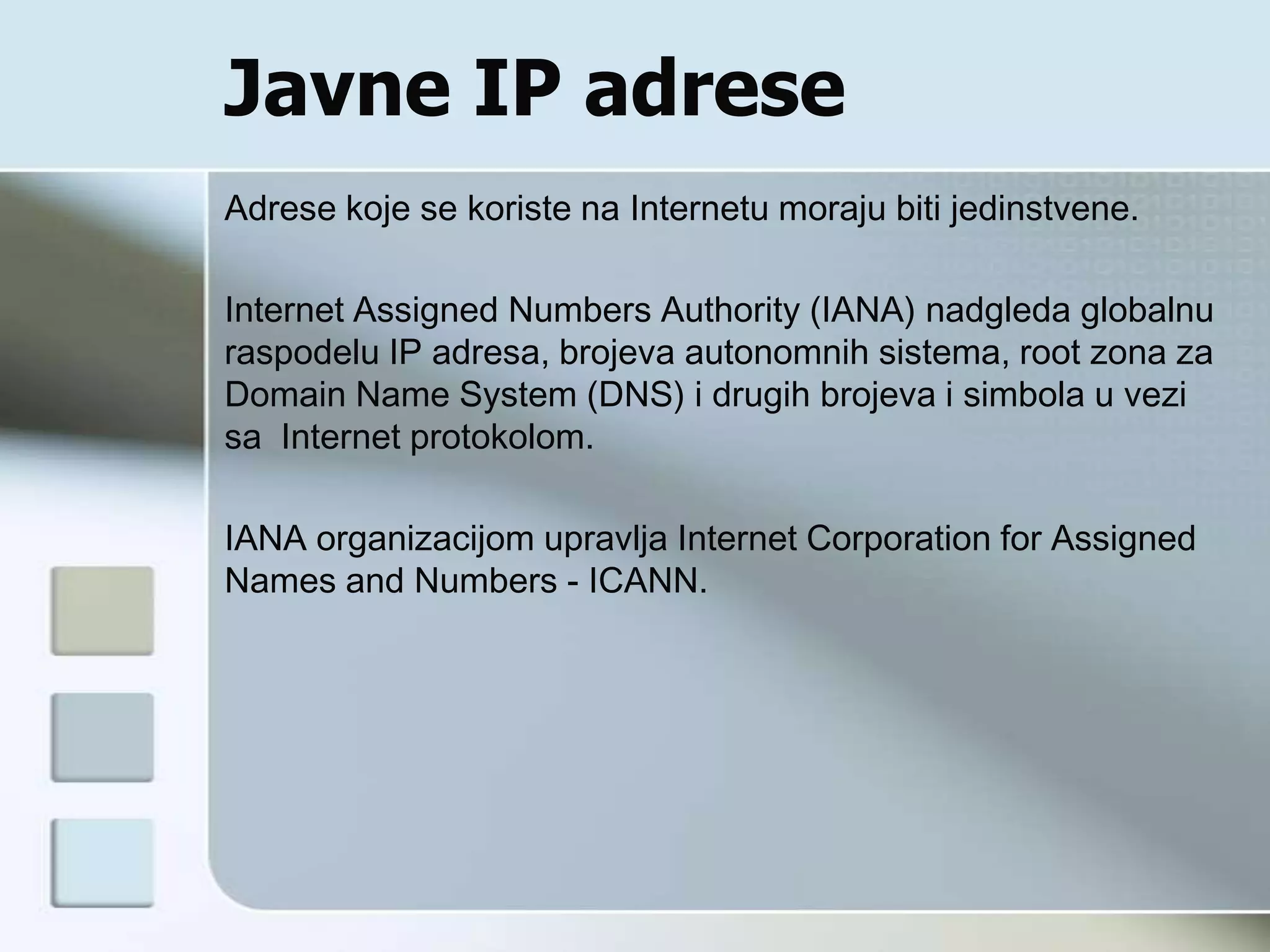 Ip adrese | PPTX