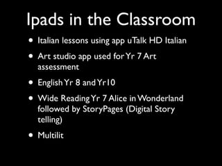 Ipads in the classroom | PPT