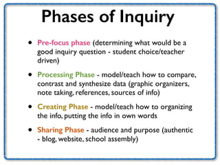 I pads and inquiry based learning erlc wiki | PDF