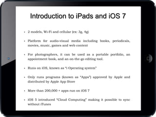 iPads and Photography | PPT