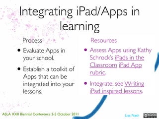 Exploring iPads in Learning and Teaching | PPT