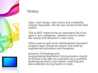 iPads for learners with severe disabilities | PPTX