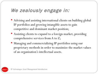 IP Advantages LLC | PPT | Business | Business and Finance