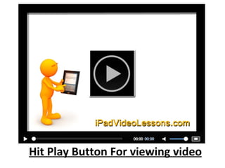 I pad video lessons | PPT