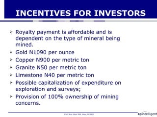 Mining rights, acquisitions and investment opportunities in Mining in ...