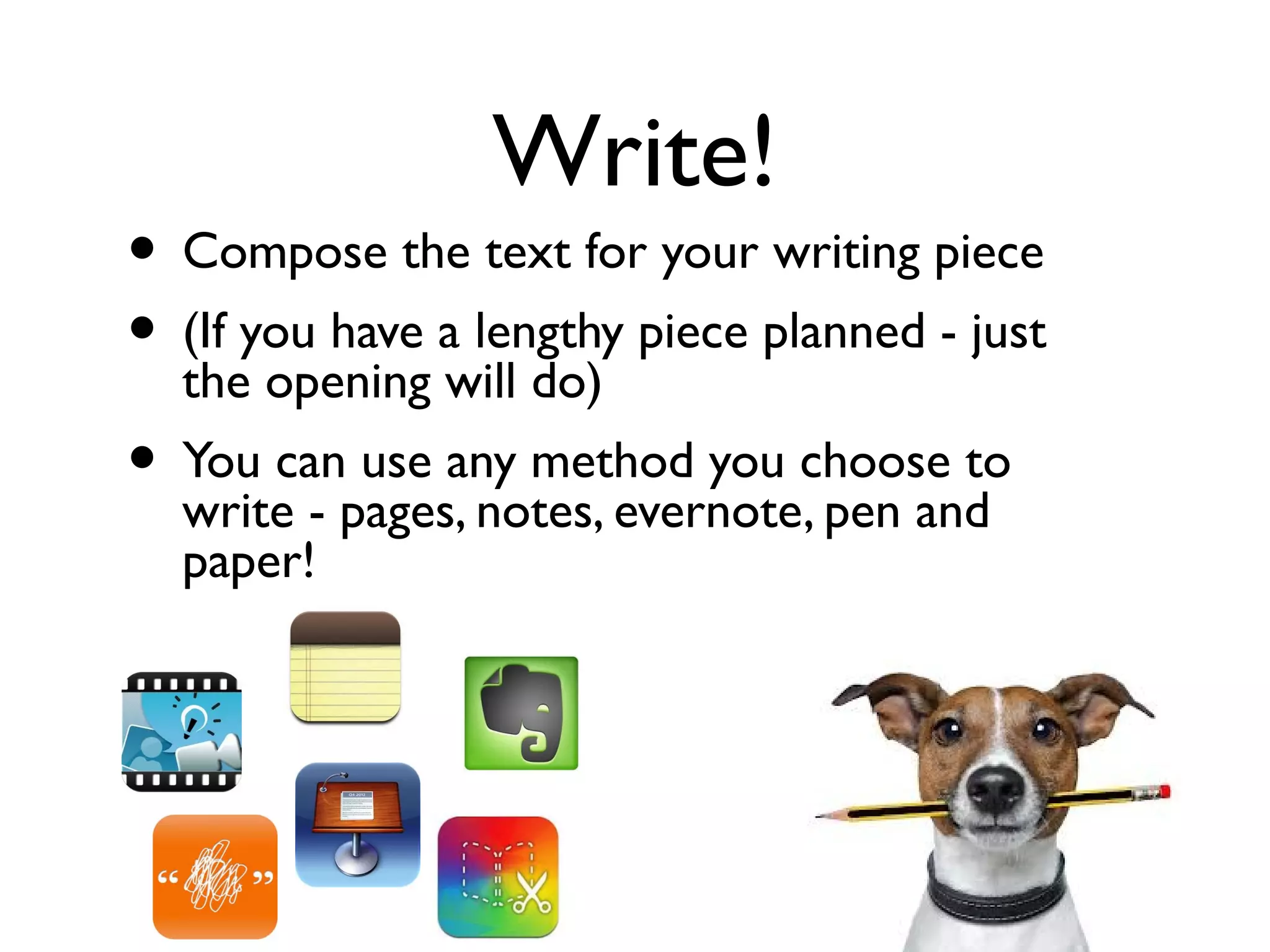 iPad Writing Workflows | PPT