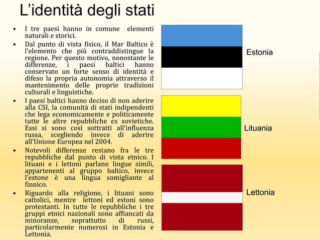 I paesi baltici | PPT