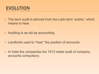 METHODS OF AUDITING | PPTX
