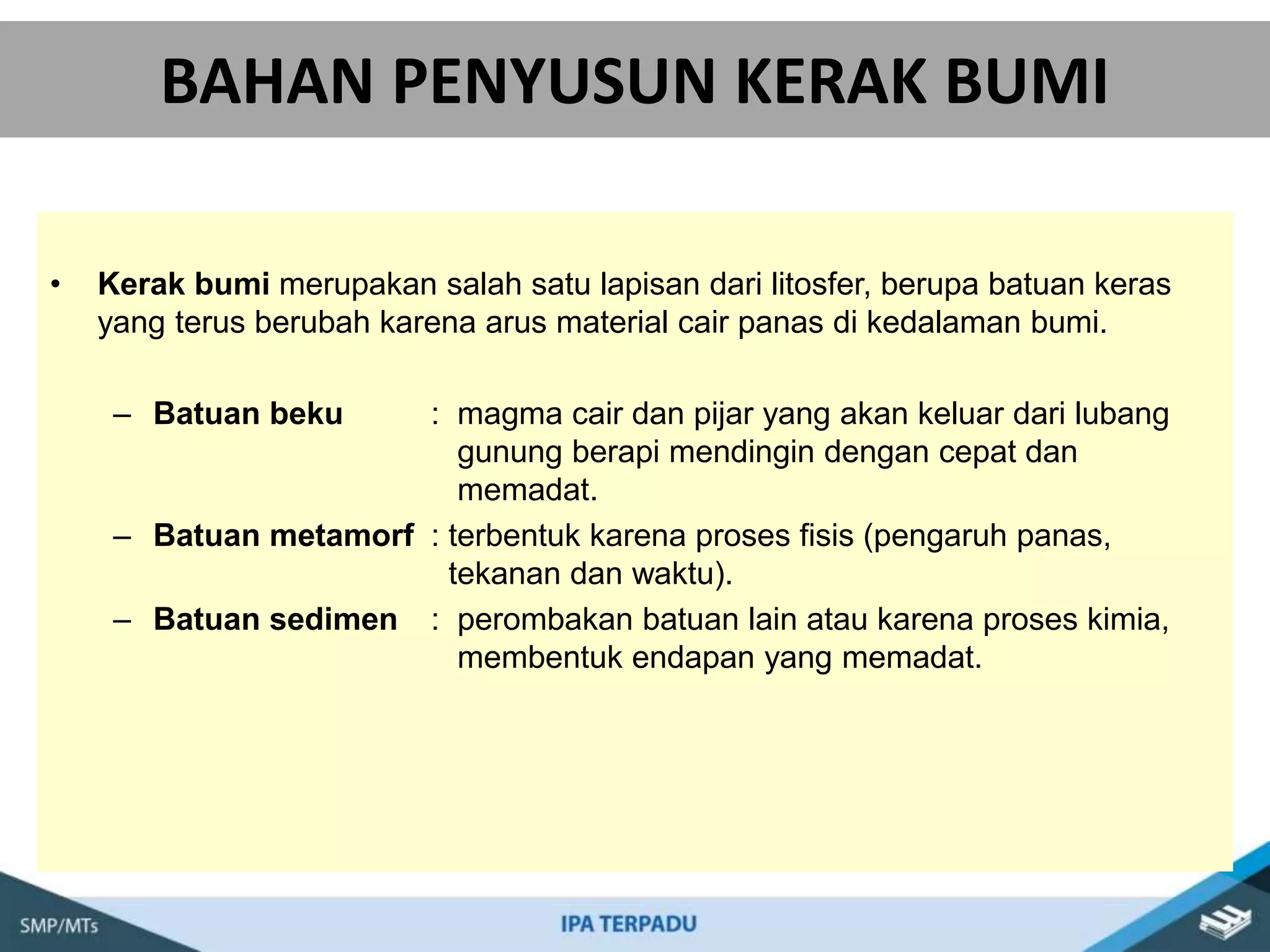 IPA Kelas 7 Bab 10 Struktur Bumi.pptx