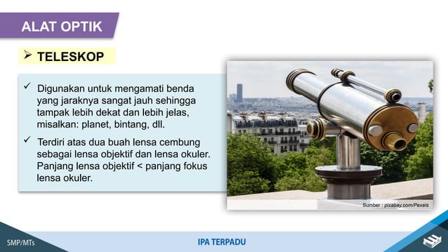 PPT Pembelajaran IPA Kelas 8 Cahaya & Alat Optik.pptx