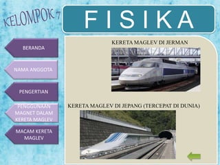 IPA FISIKA KERETA MAGLEV | PPTX