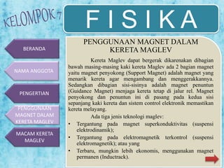 IPA FISIKA KERETA MAGLEV | PPTX