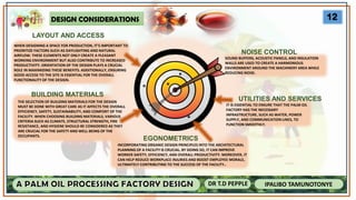 PALM AND CRUDE OIL MILL FACTORY DESIGN RESEARCH | PDF