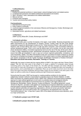 Via Dinarica Project Fiche | DOCX