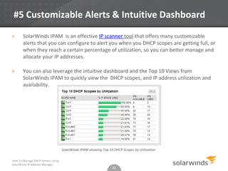 How-To: Manage DHCP Servers with SolarWinds IP Address Manager | PPT