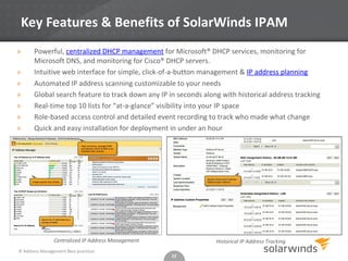 IP Address Management Best Practices | PPT