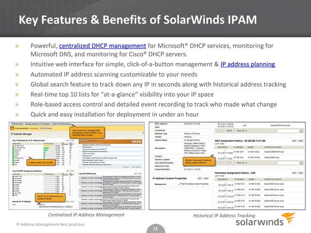 IP Address Management Best Practices | PPT | Computer Networking | Computing