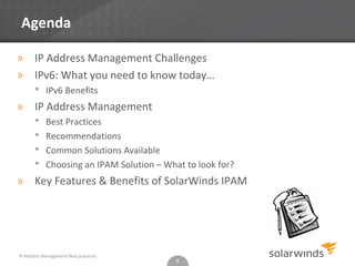 IP Address Management Best Practices | PPT