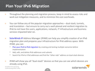 Simplified IPv6 Subnetting. Understanding What’s What. | PPT