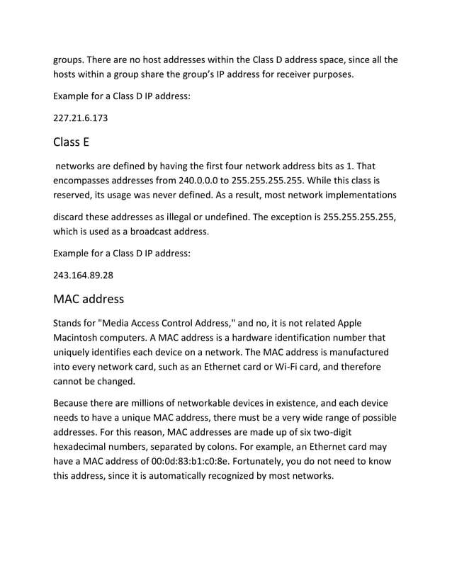 Ip and mac addressing | PDF | Computer Networking | Computing