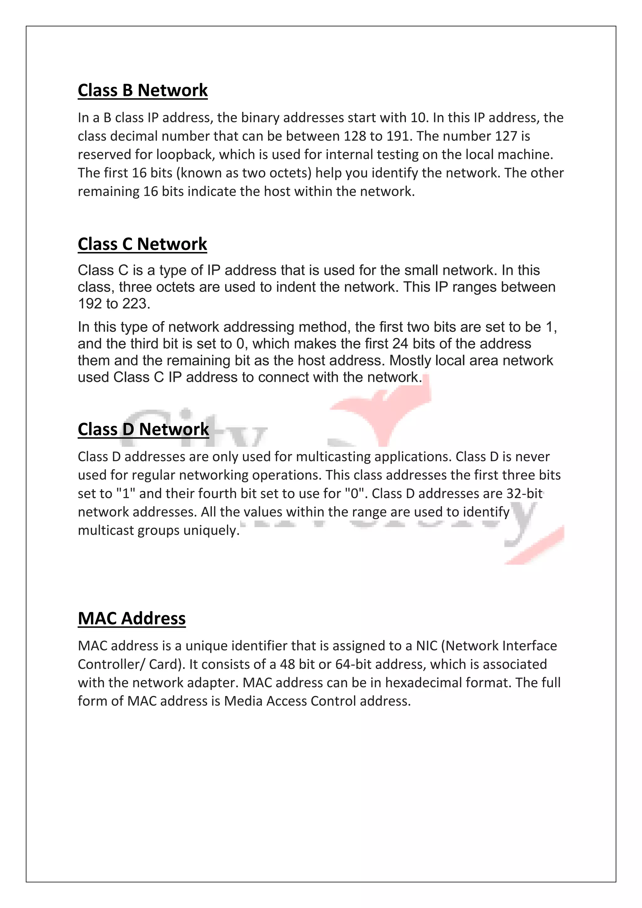 IP and MAC addressing | PDF