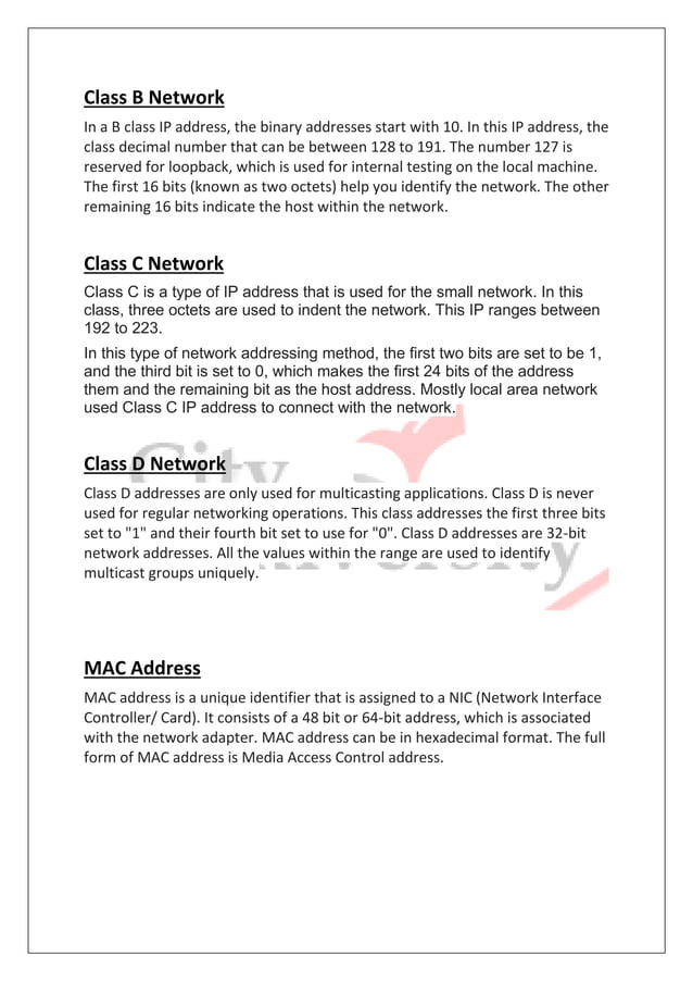 IP and MAC addressing | PDF