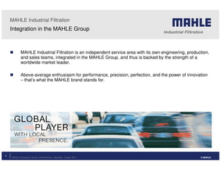 IPAR MAHLE Industrial Filtration 2010 Presentation | PDF