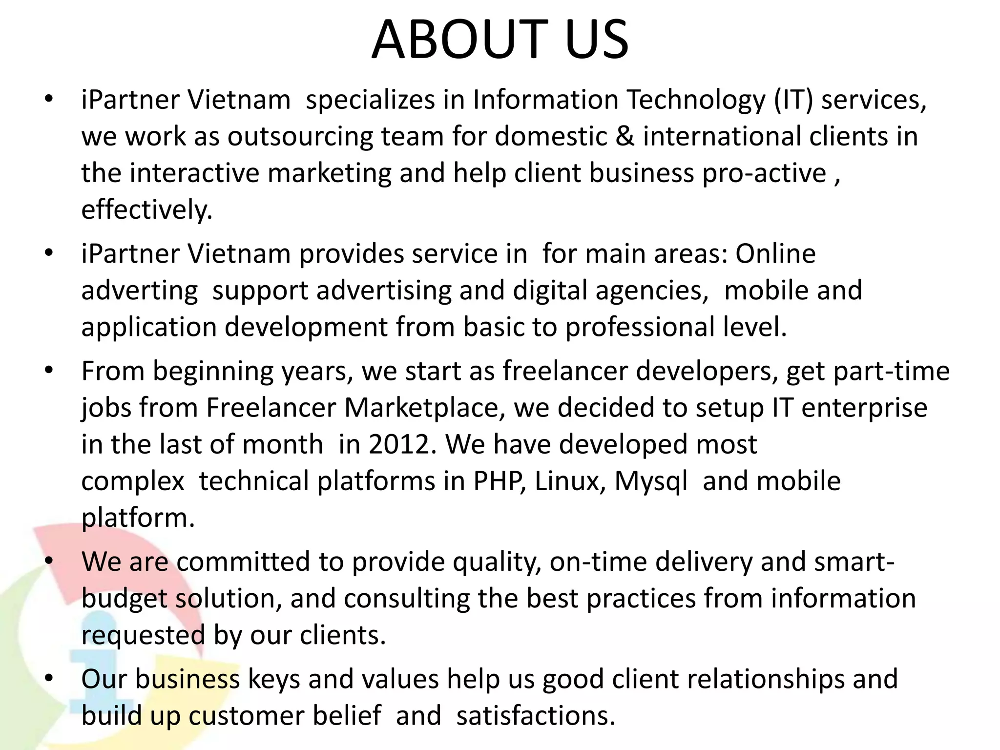 iPartner Portfolio | PPTX