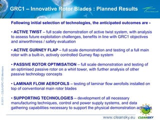 Green rotorcraft - GRC1 - Innovative Rotor Blades - IPAS2011 | PPT