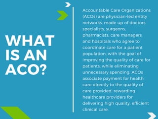 IPAs & ACOs: Complimentary Roles In Value Based Care | PPT