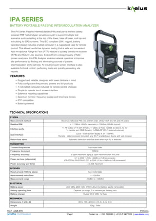 I pa series datasheet_v1 | PDF | Tablets and E-readers | Consumer ...