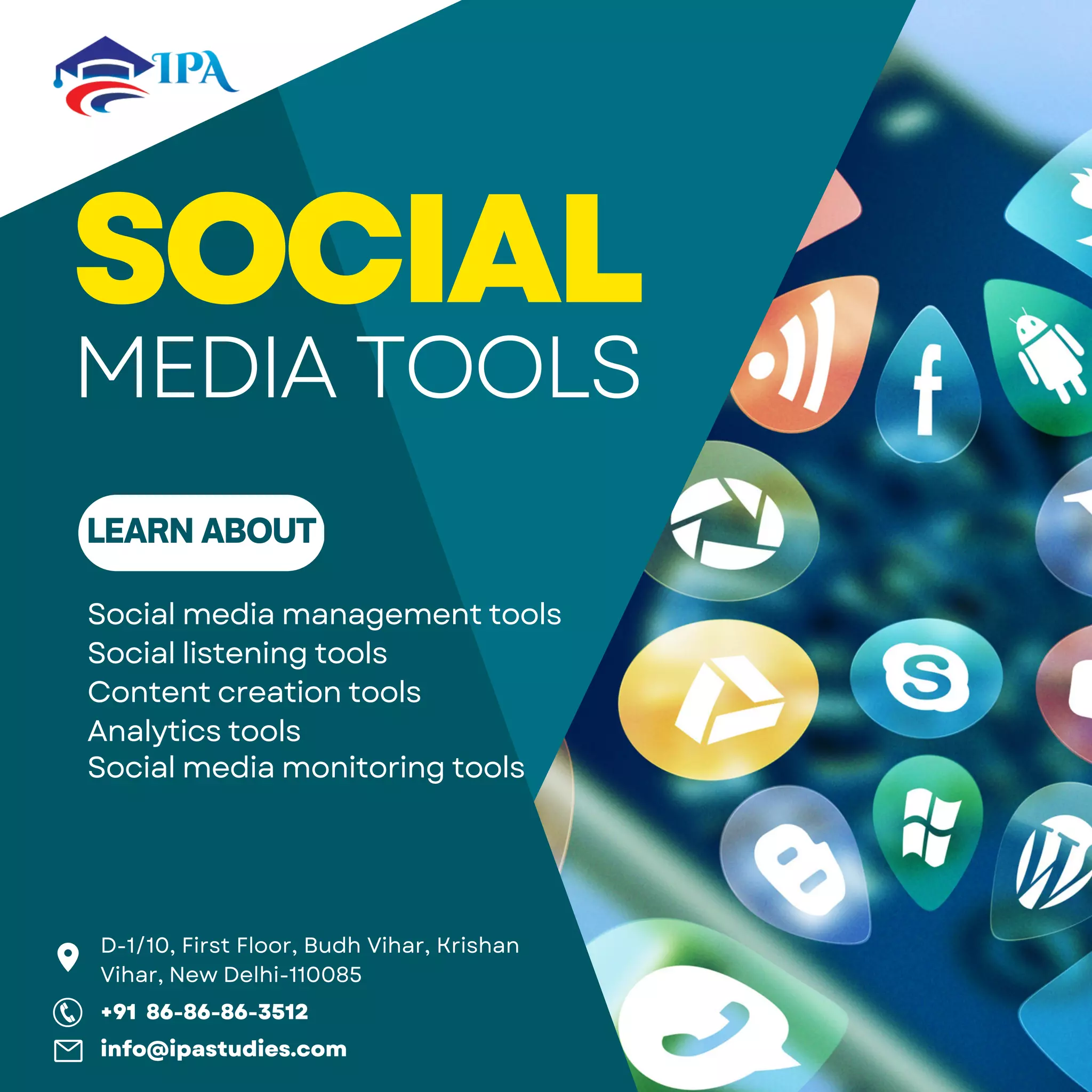 Learn Social Media Tools at IPA Studies | PDF