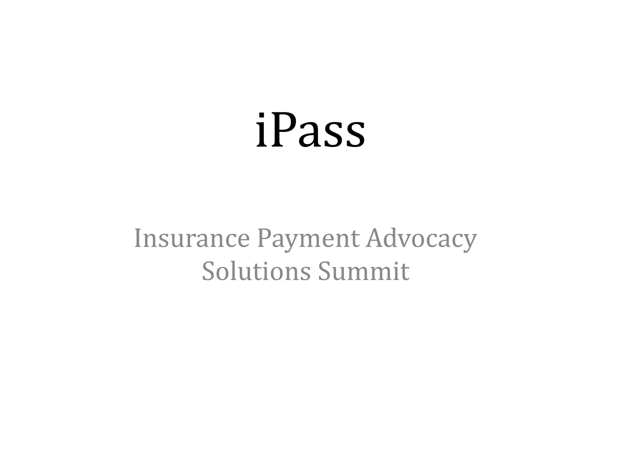 iPass Presentation 2018 | PPT