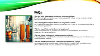 IPA Guidelines in Injectable Drug Manufacturing Units | PPTX