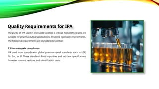 IPA Guidelines in Injectable Drug Manufacturing Units | PPTX