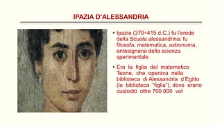 "Ipazia d'Alessandria" conferenza di Leonardo Lovari | PDF